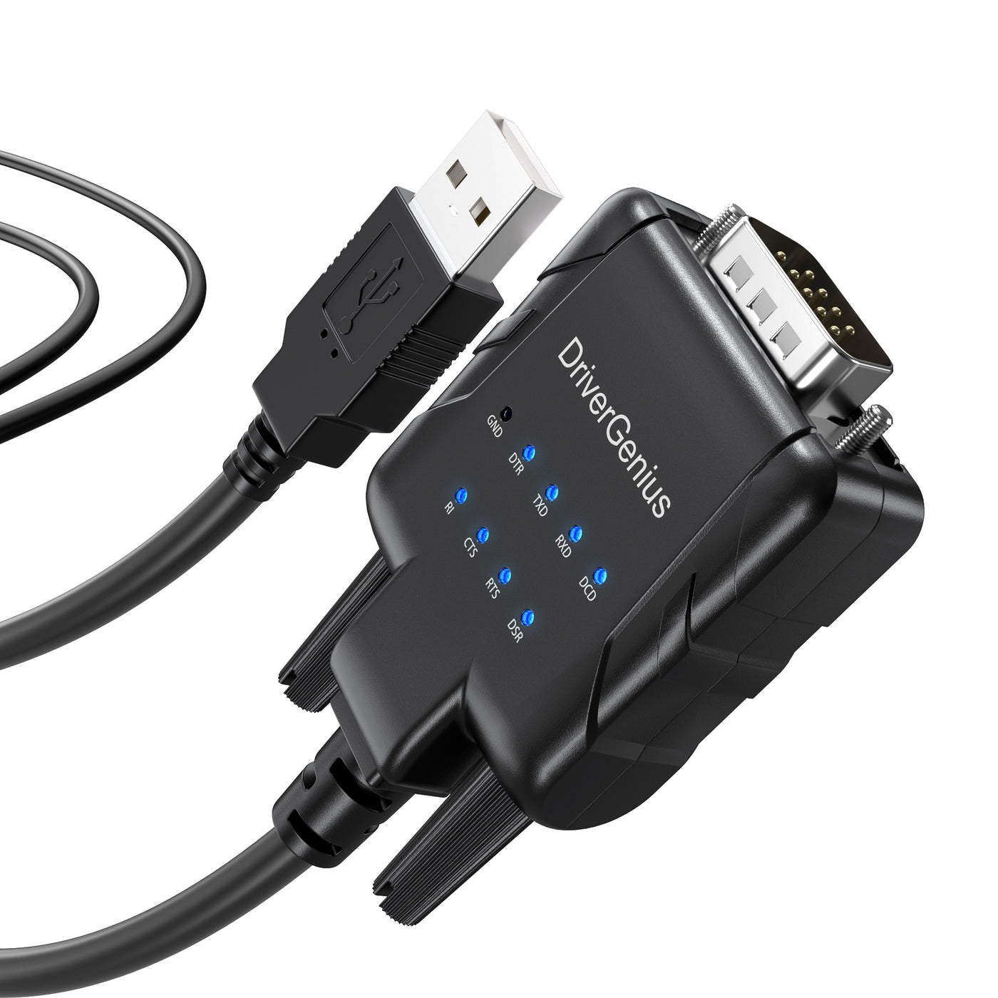 DriverGenius SerialPulseX USB to RS232 Converter with 9 LED – 4 Pack ...