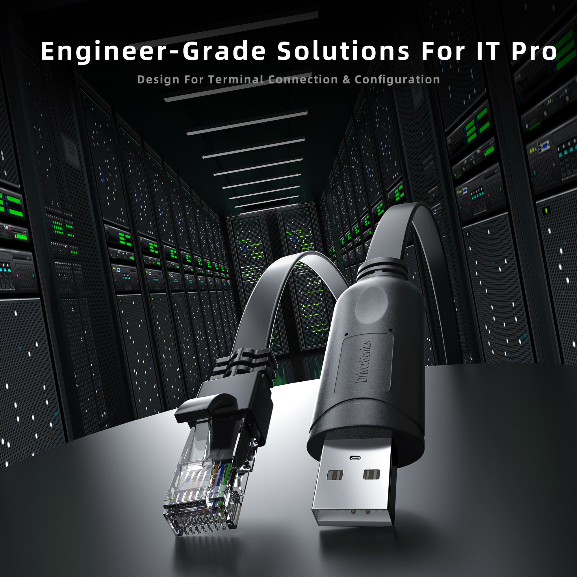 DriverGenius USB RS232 Serial Cable - USB to Serial DB9 Com Port Adapter